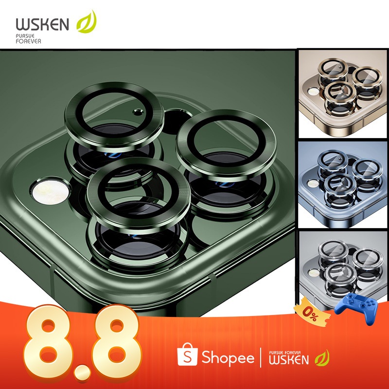 WSKEN For iPhone 13 Pro Max/12 Pro Max/11 Pro Max Camera Lens Protector ...