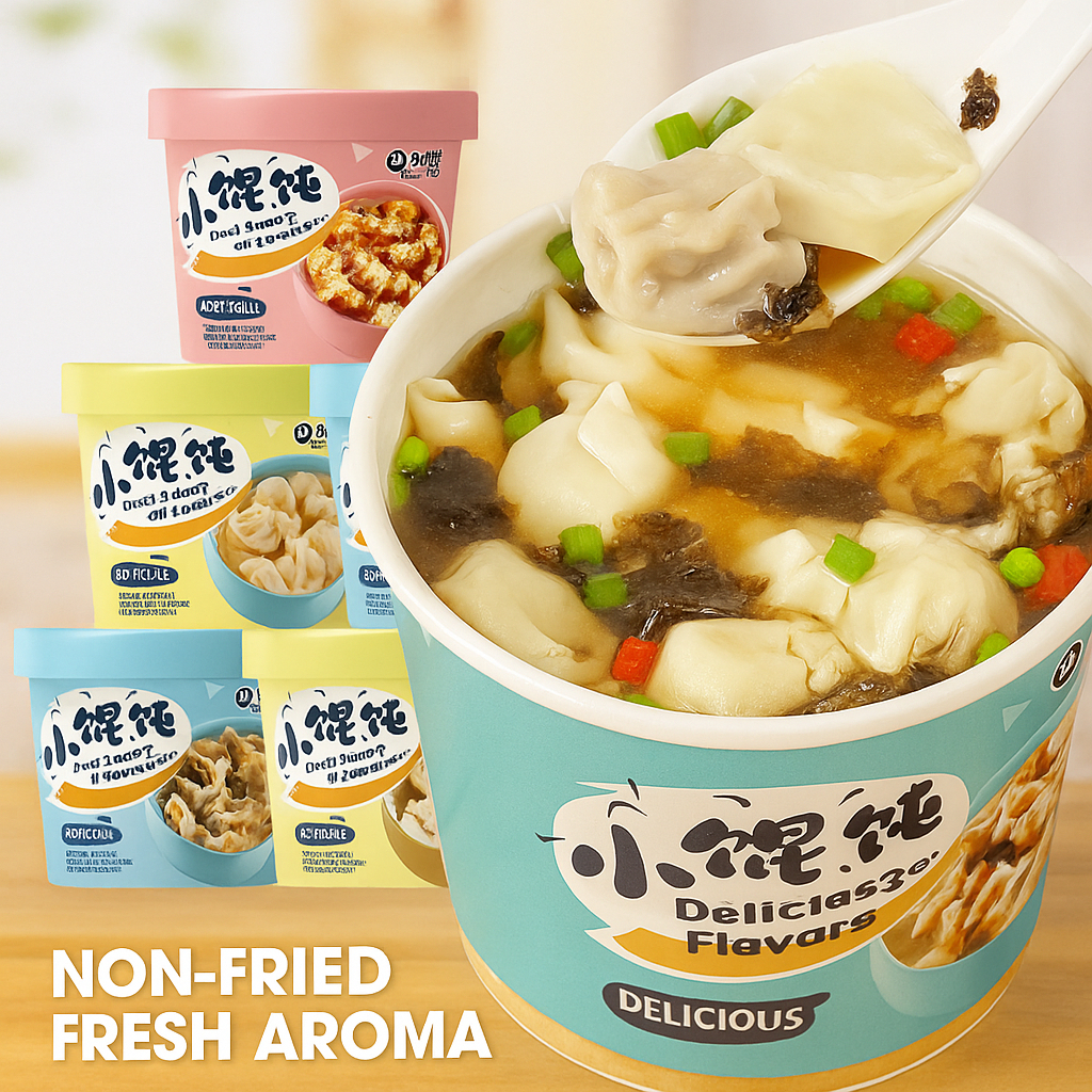 【BUY 2 TAKE 1】Instant Wonton Soup Non-Fried | 3 Flavors | Healthy Quick ...