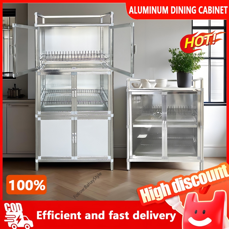 2/3 Layer Multifunctional Kitchen Aluminum Alloy Cabinet – Economical ...