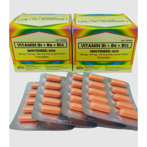 Mintribee 300 - Vitamin B1 + B6 + B12 (10 tablet per order) | Shopee ...