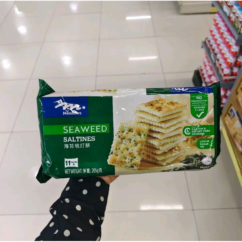 Meadows Seaweed Saltiness Biscuits | Shopee Philippines