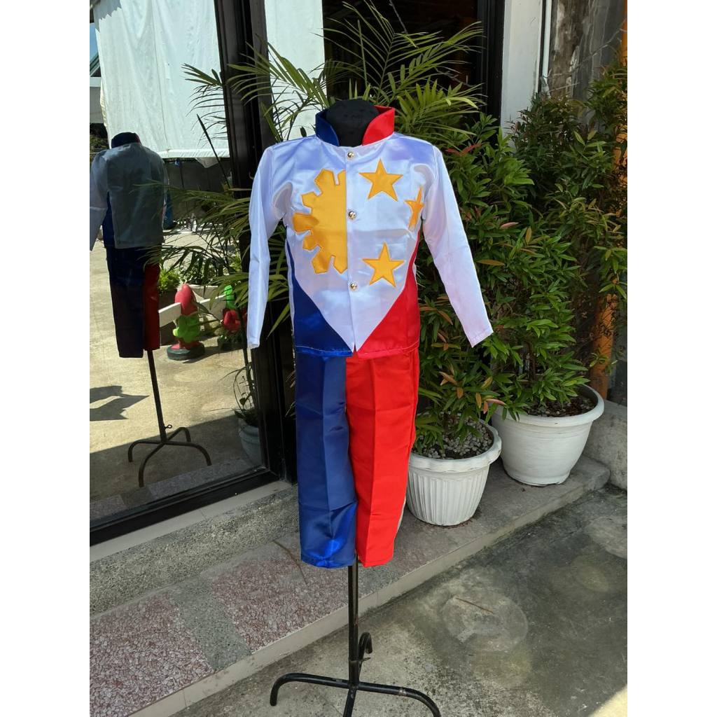 PHILIPPINES INSPIRE COSTUME FOR GIRLS AND BOYS| SATIN FABRIC | Shopee ...