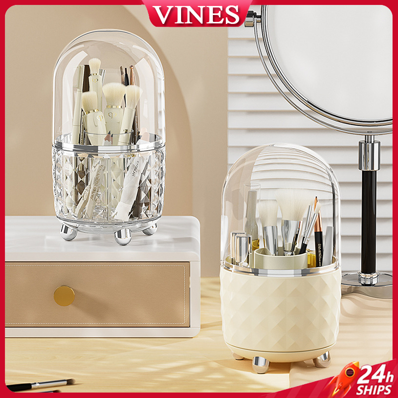 360° Rotating Fork spoon rack Dustproof with lid tube Utensils ...