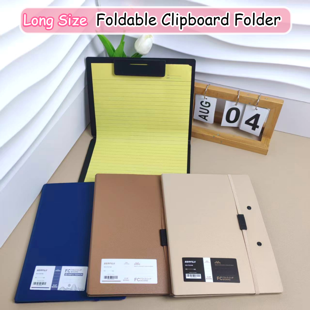 Long Foldable Clipboard Folder Folding Board Portable Foldable Folder ...