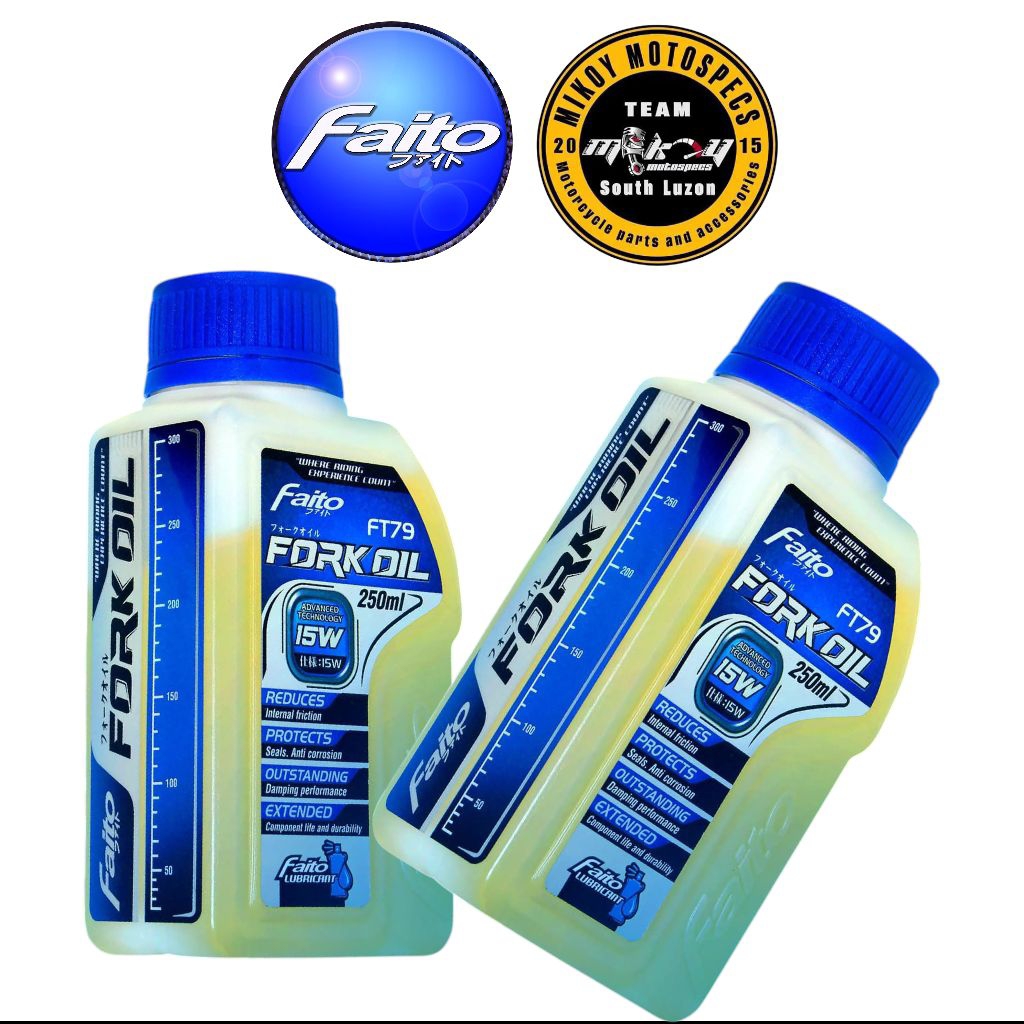 FAITO TAIWAN MOTORCYCLE FORK OIL 250ML 15W FOR MANUAL AND SCOOTERS ...