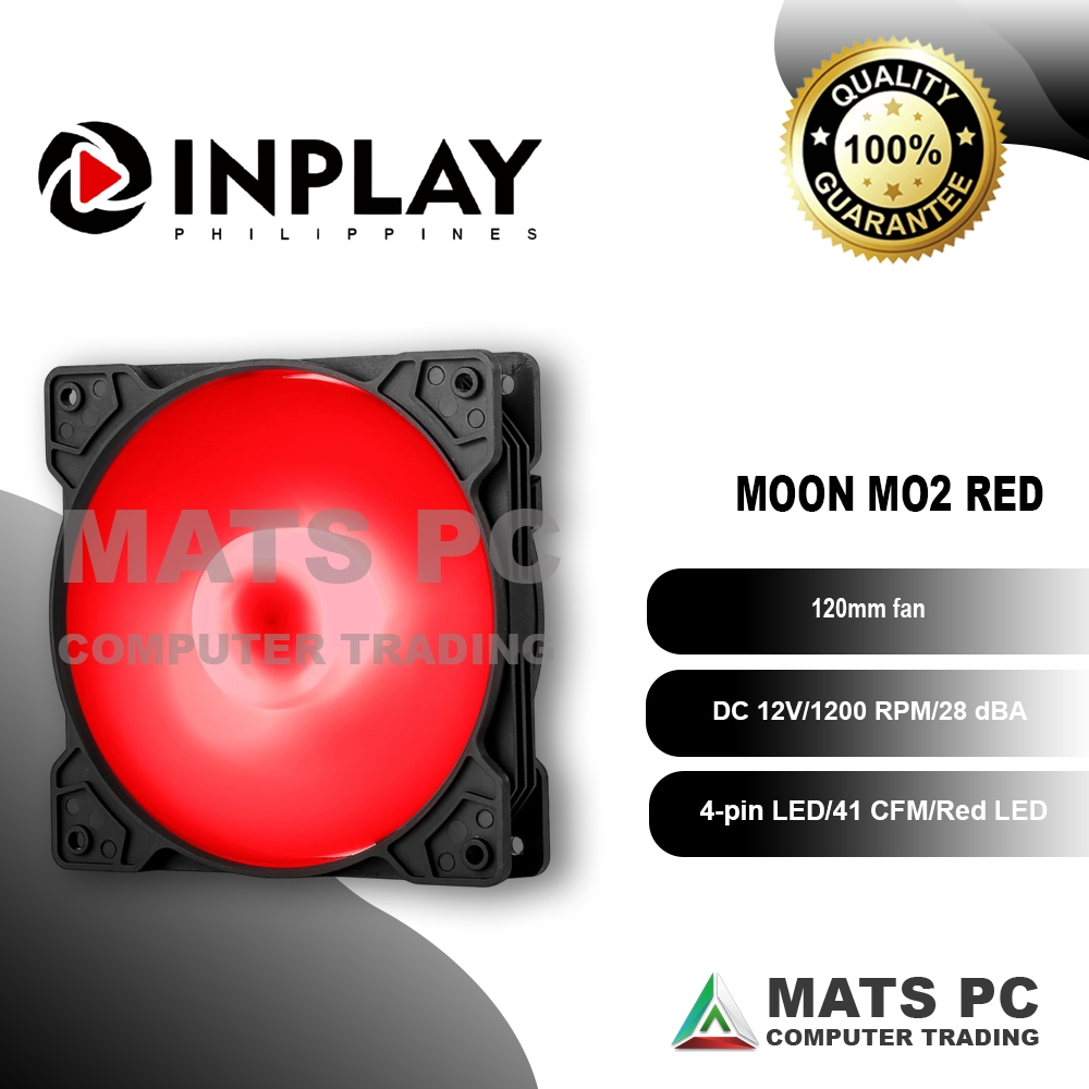 INPLAY M02 120MM CPU COOLER FAN COMPUTER CASE FAN | Shopee Philippines