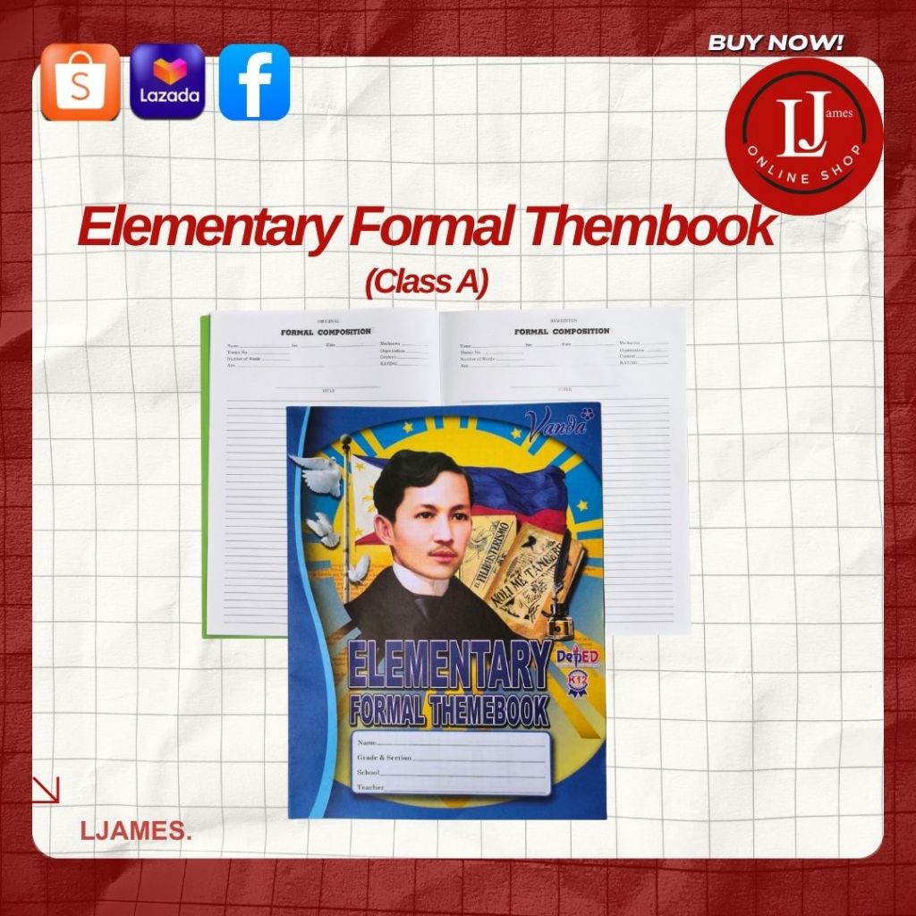 Vanda Elementary Formal Theme Book - 8.5 x 11 Inch, K-12 Curriculum ...