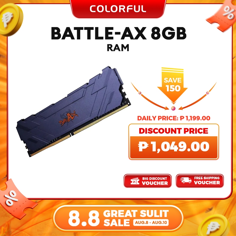 Colorful Battle-Ax DDR4 RAM Memory 8GB 16GB 1600Mhz 2666Mhz 3200Mhz ...