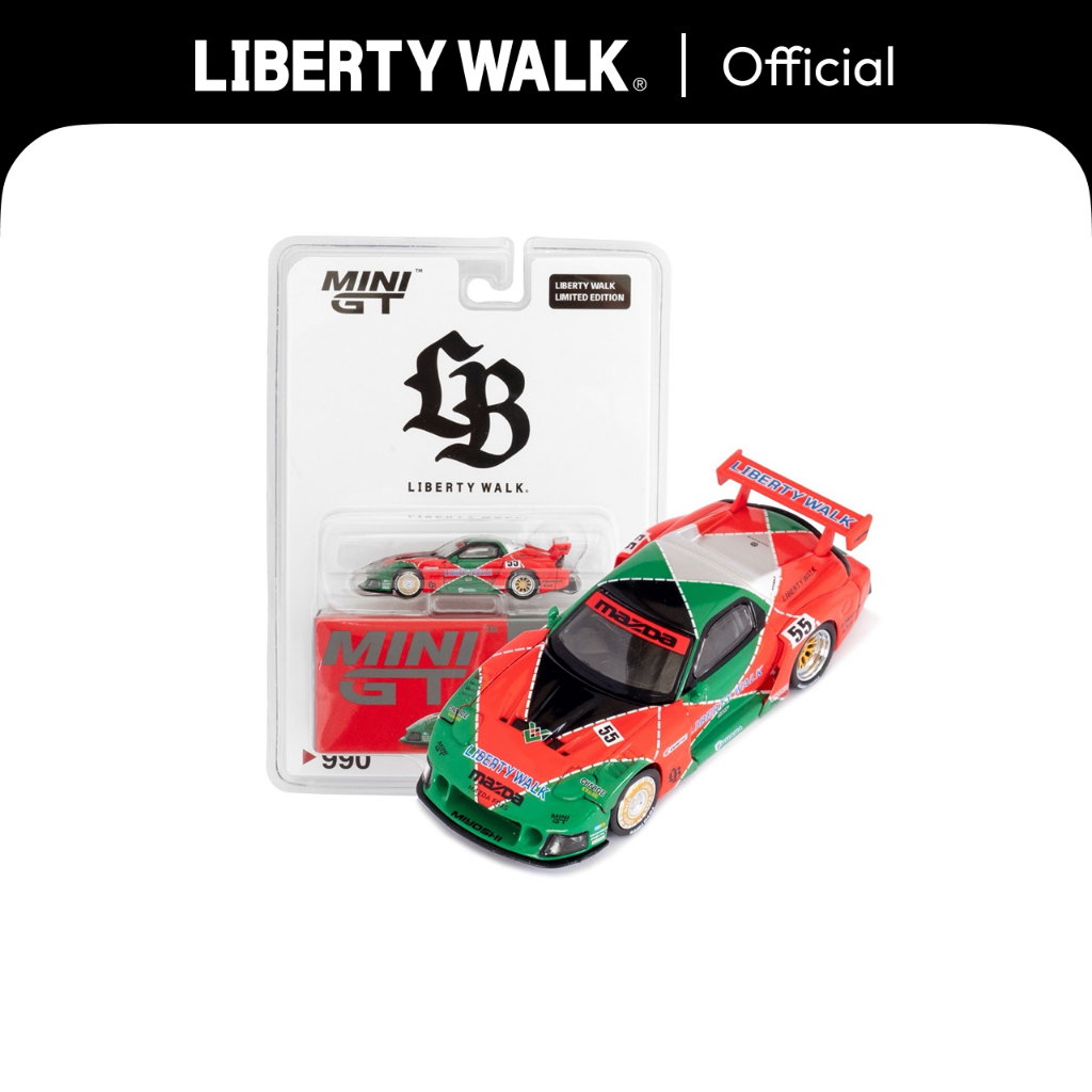 Liberty Walk MINI GT 1/64 Mazda RX-7 RX7 LB-Super Silhouette Orange X ...