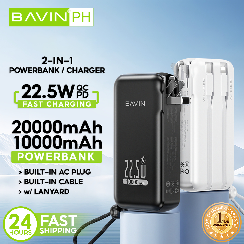 BAVIN PC032P 10000mAh / PC1103 20000mAh Fast Charging Powerbank 22.5W ...