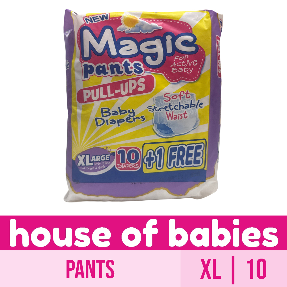 Magic Pants Baby Diapers XL 10 - Baby Diapers | Shopee Philippines
