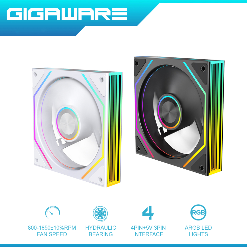 Jungle Leopard PRISM 4RS Ultra ARGB Fan for PC, 120mm, 1850RPM, RGB ...