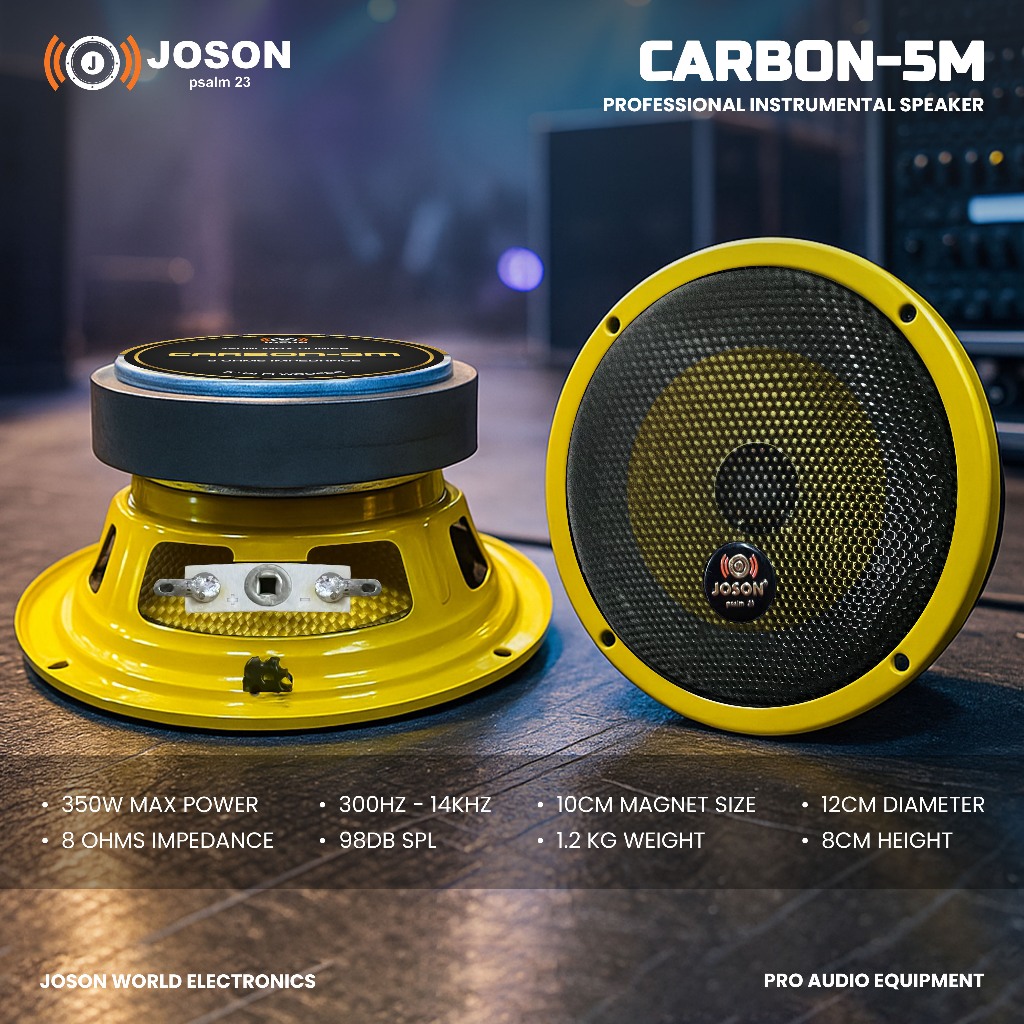 Joson CARBON 5M/6.5M Professional Midrange Bullet Speaker (1pc ...