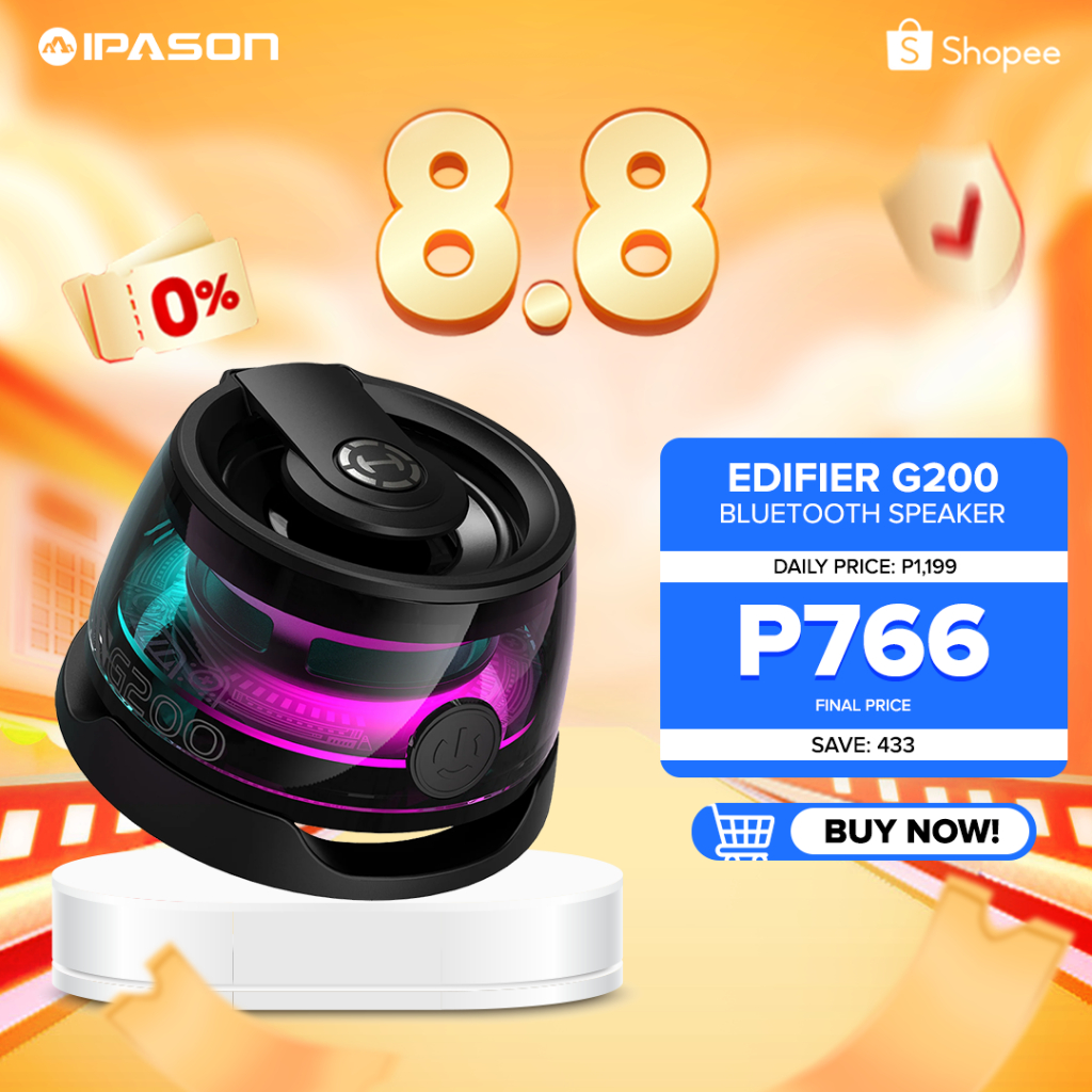 IPASON | Edifier G200 Bluetooth Magnetic Speaker| Black| USB-C charging ...