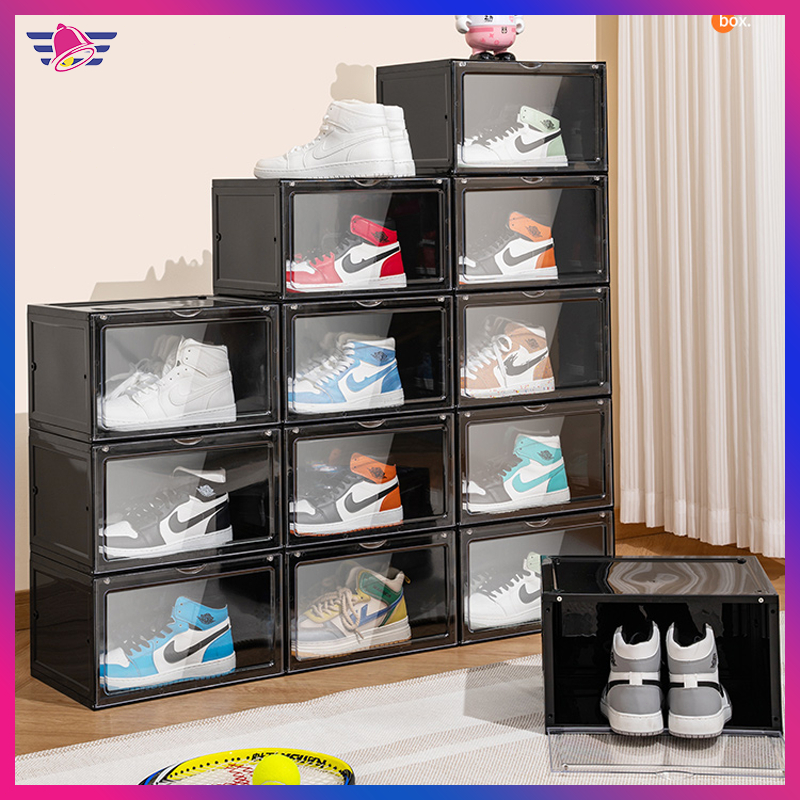 Foldable Large Shoe Box Made Of Hard Plastic Candy-Colored Shoe Rack ...