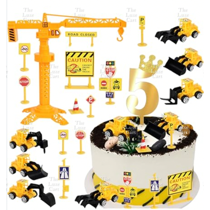 Construction Engineering and Tractor Toy Cake Topper TLC | Shopee ...