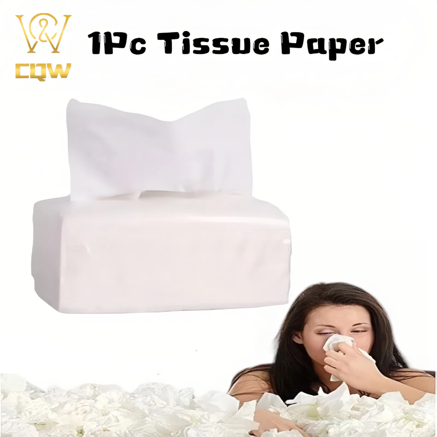 CQW.NO1 Tissue Pulls Toilet Inter-Folded Pop-up Paper Facial Tissues ...