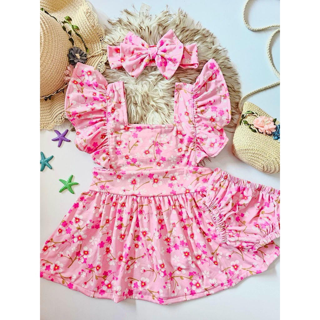 Baby Girl dress 3 in 1 SET ,BABY OOTD 1-2years old(dress, panty ...