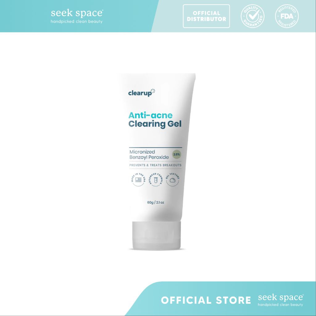 CLEARUP Clearing Gel Micronized Benzoyl Peroxide 2.5% 60g | Shopee ...