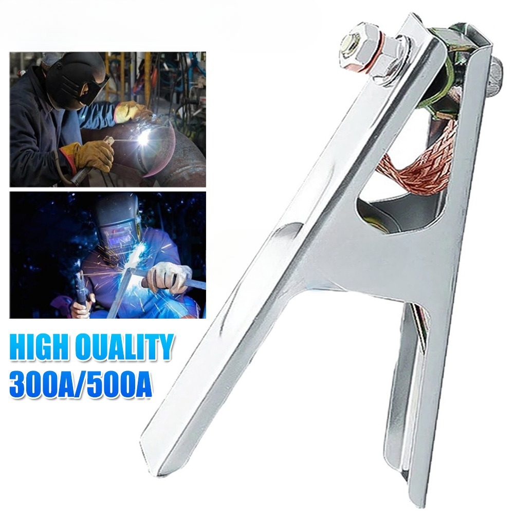 Ground Welding Earth Clamp Cable Copper Grip Clip 300A/500A | Shopee ...