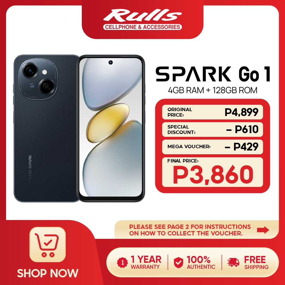 [NEW] TECNO Spark Go 1 Smartphone | 4GB+128GB | Unisoc T615 | 5000mAh Battery | 120Hz Display ...
