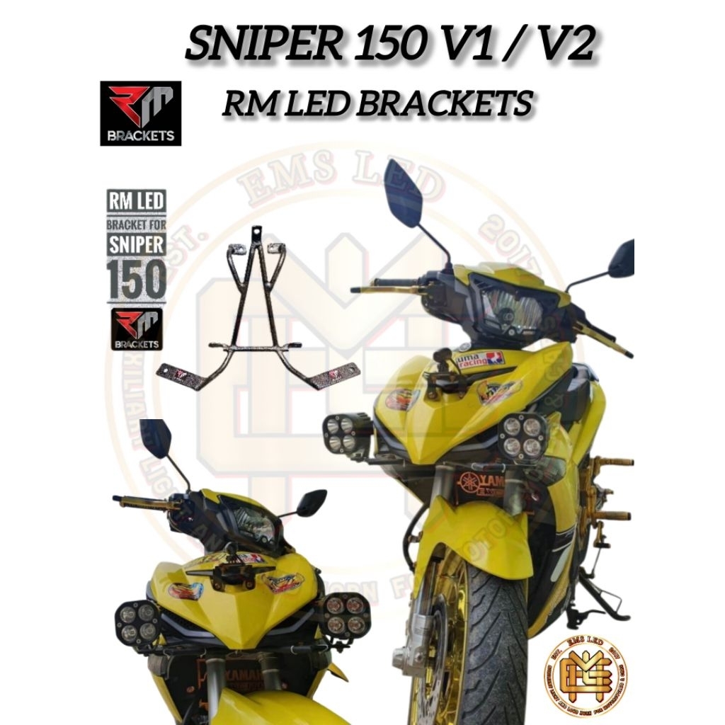 SNIPER 150 V1 V2 RM LED BRACKET HEAVY DUTY | Shopee Philippines