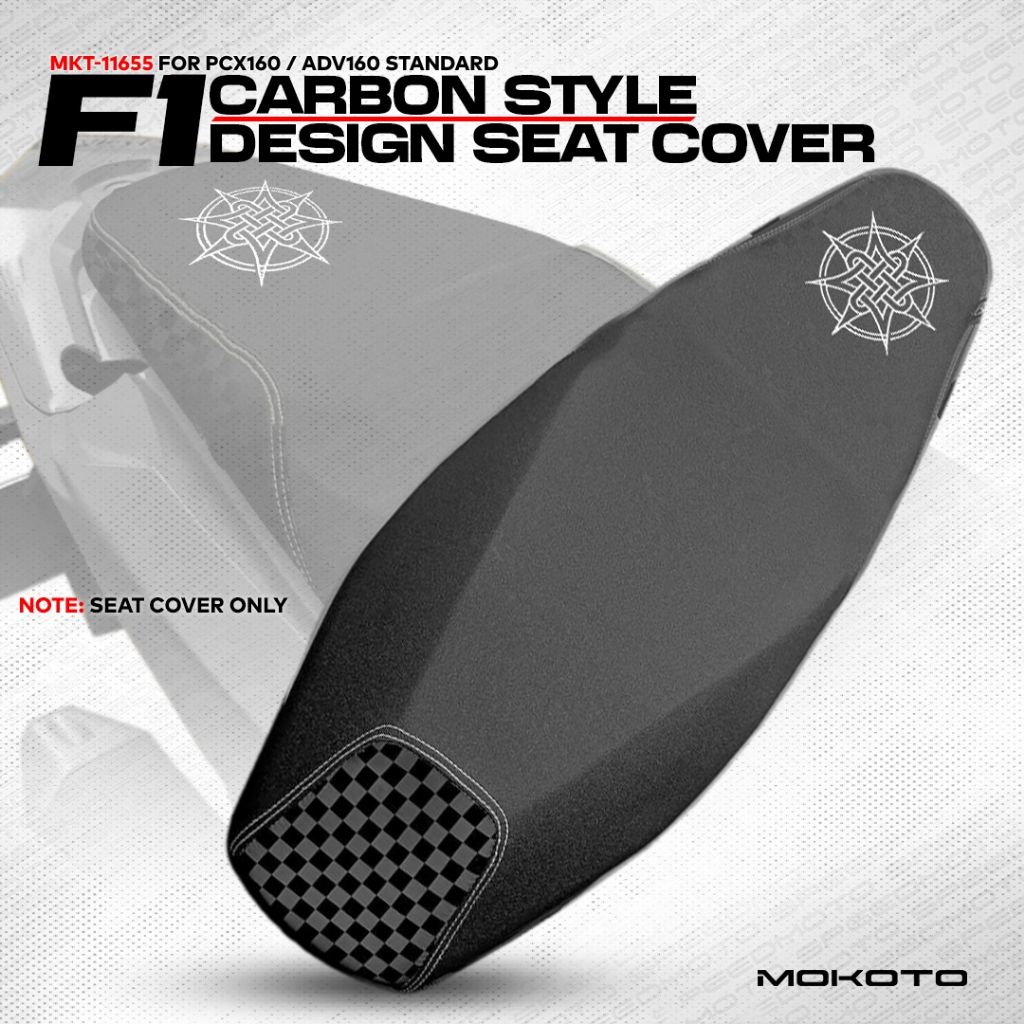 MOKOTO F1 RACING STYLE SEAT COVER NMAX/AEROX PCX 160/ADV 160/CLICK/MIO ...