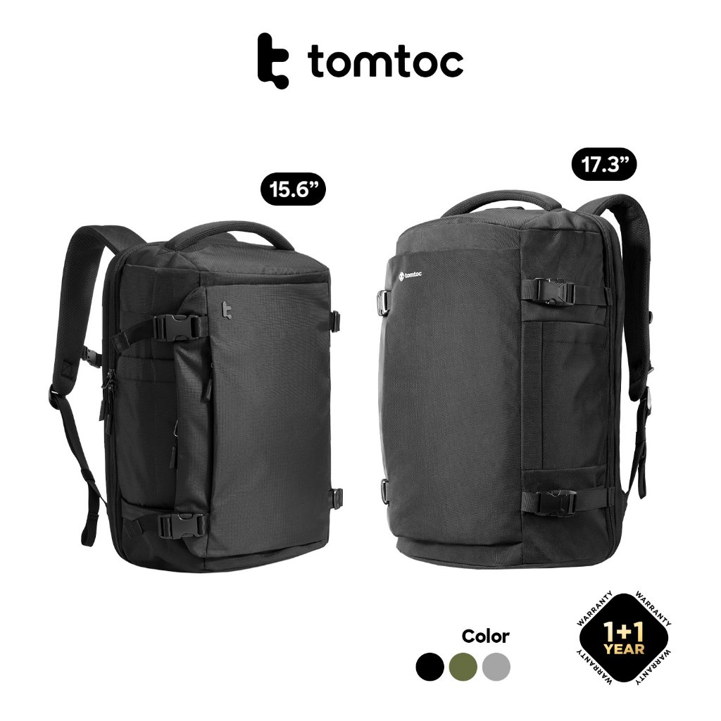 [HOT] tomtoc T66 Travel Backpack One Bag Carry On Luggage 15.6 & 17.3 ...