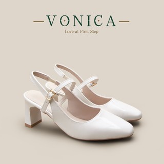 VONICA Beige Fashion Heels Pointed Sandals for Women Pumps | Shopee ...