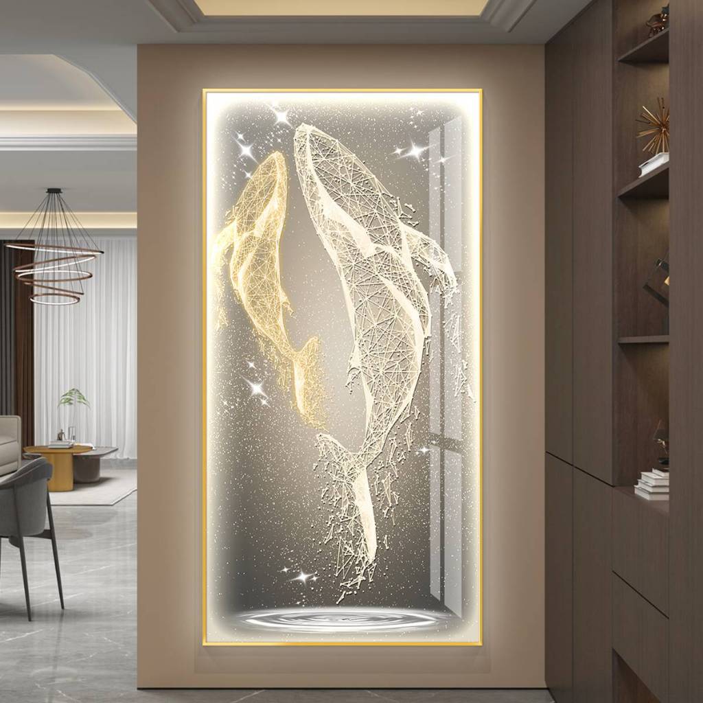 New living room mural corridor porch hanging painting restaurant art ...