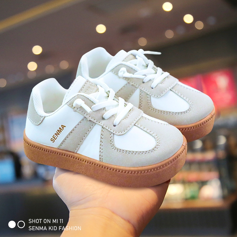 SENMA Rubber Shoes For Kids Girls Korean Shoes Fashion Sneakers White ...