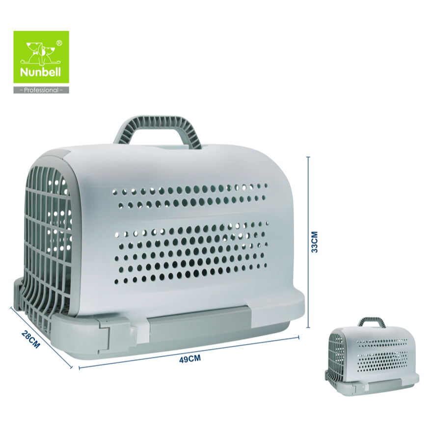 Pets Travel Cage 46×31×32cm – Portable Hard-Shell Carrier for Dogs ...
