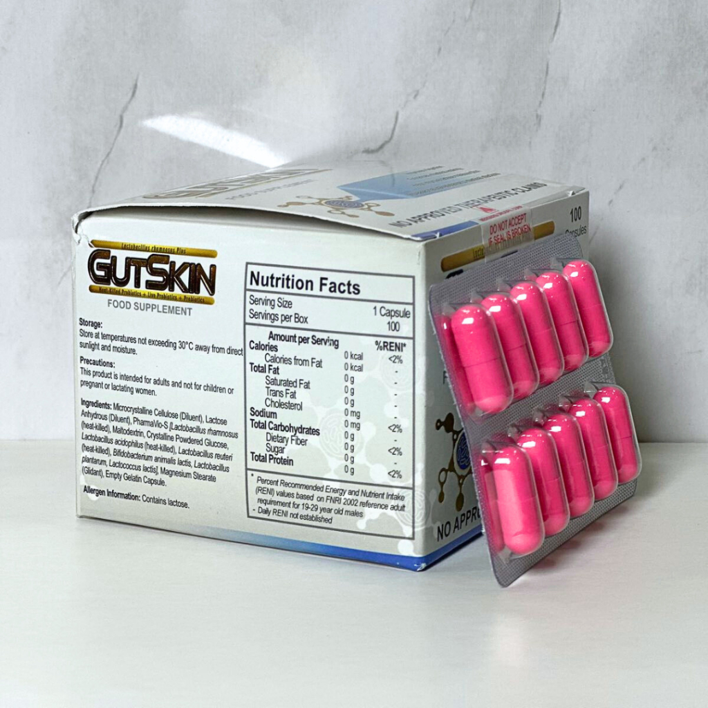 GUTSKIN ORAL CAPSULES (GUT PROBIOTICS - Lactobacillus, Bifidobacterium ...