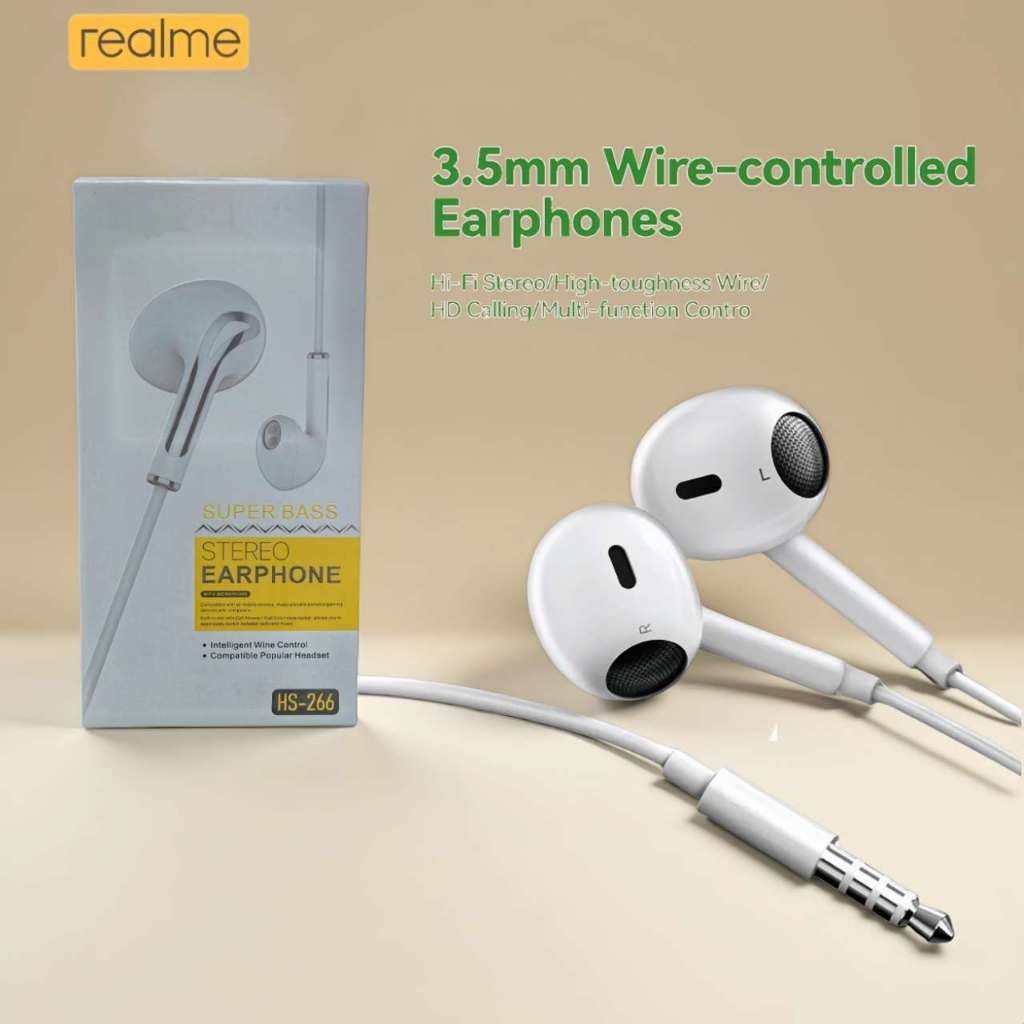 Hs-266 3.5mm Audio Jack Universal Super Bass Headset With Mic Stereo ...