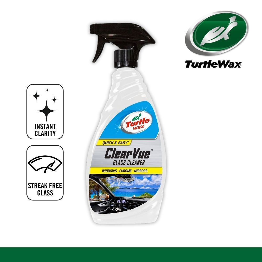 Turtle Wax Clearvue Glass Cleaner Q&E 500ml T4200 (RDMH) | Shopee ...