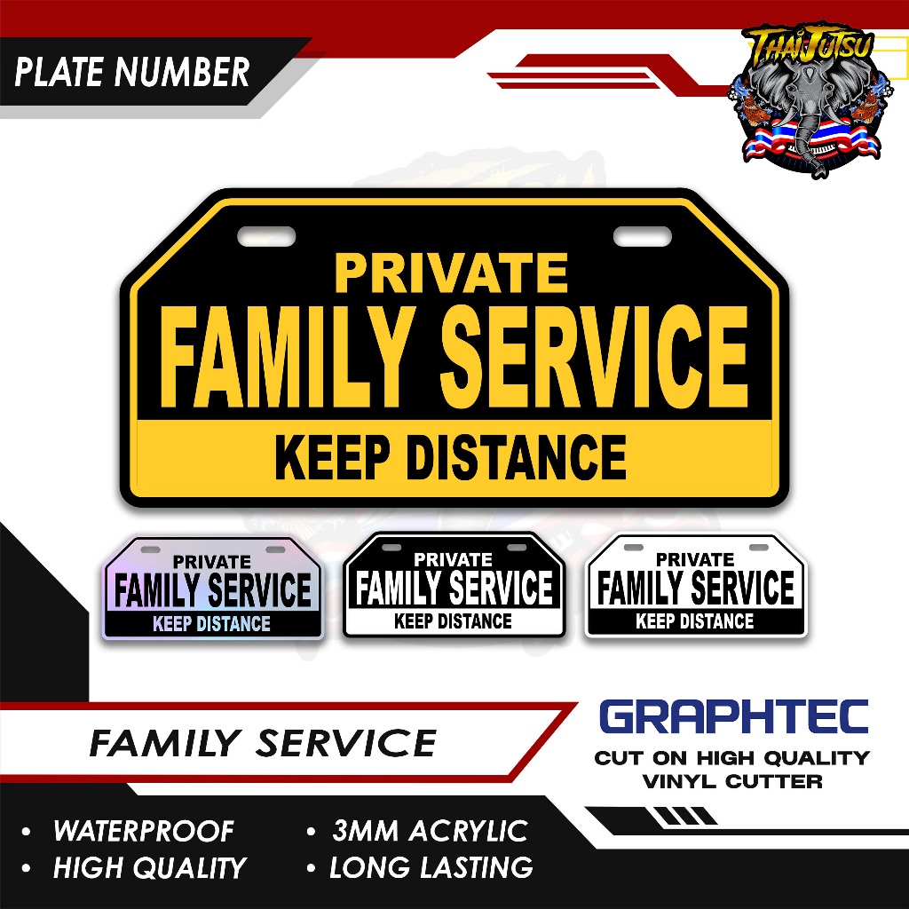 CUSTOMIZED PLATE | FAMILY SERVICE | ACRYLIC TEMPORARY MOTORCYCLE PLATE ...