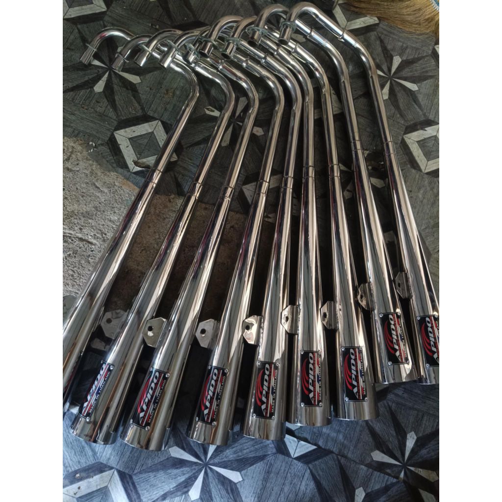 STAINLESS CHICKEN PIPE FOR CT BAJAJ 125 NEW MODEL W/ APIDO | Shopee ...