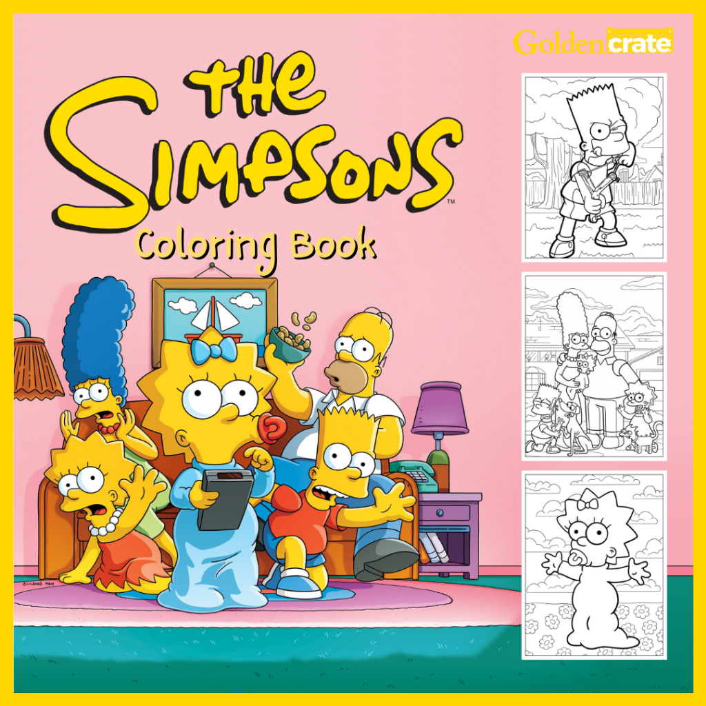 The Simpsons Coloring Book – 20 Pages | Screen-Free Activity for Kids ...