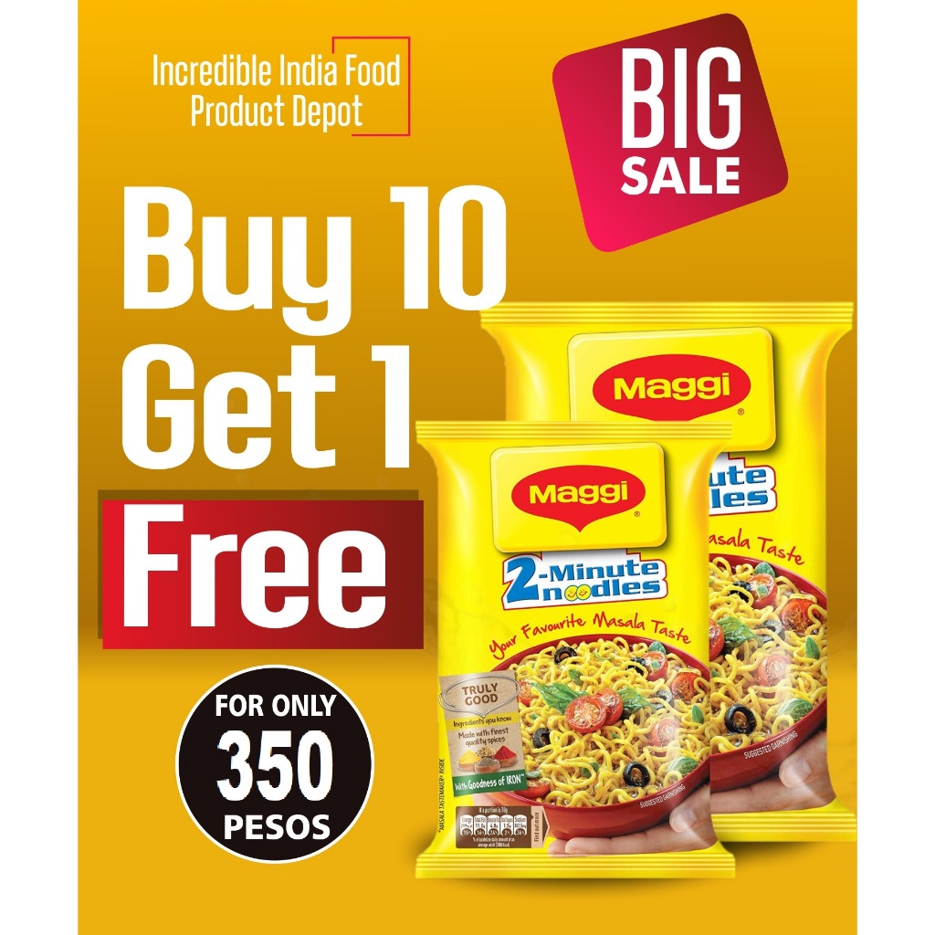 Promo Special Maggi 2-Minute Noodles 70gm pack (Buy 10 Get 1) | Shopee ...