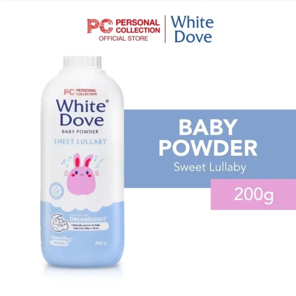 White Dove Baby Powder Sweet Lullaby 200g | Shopee Philippines