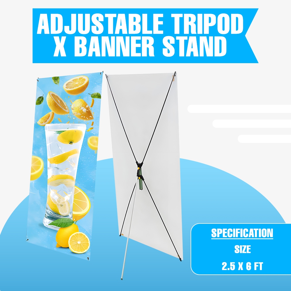 Lightweight Adjustable X-Type Tripod Banner Holder for Tarpaulin ...