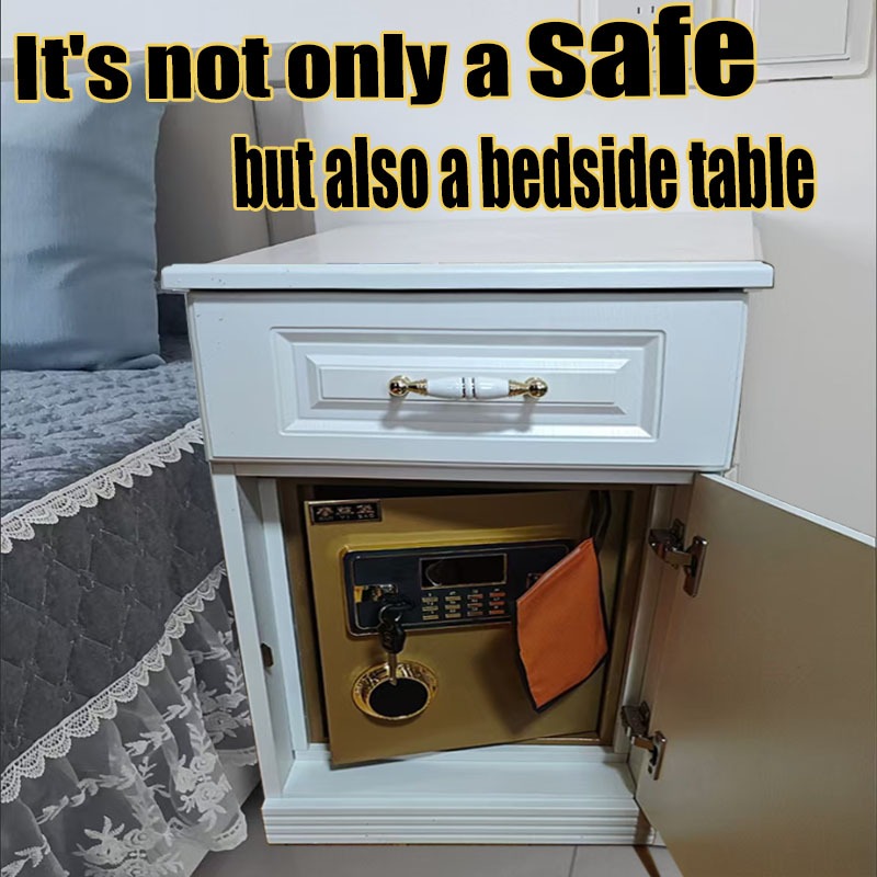 Luxury invisible bedside table safe/fingerprint + digital safe brand ...