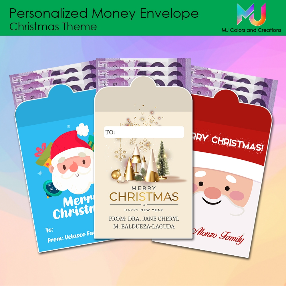 [MONEY ENVELOPE] Personalized Christmas Angpao 10pcs/pack | Shopee ...