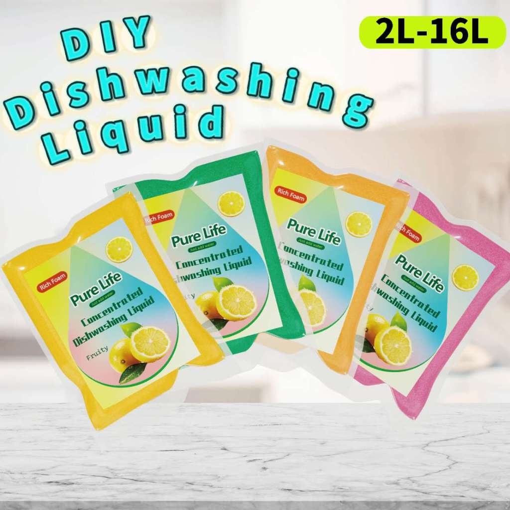 DIY Dishwashing Liquid Kit (2L, 4L & 16L Yield) - Easy Mix Formula ...