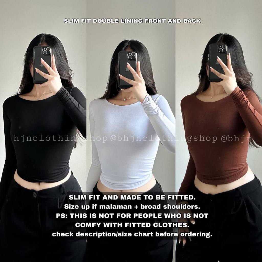 BHJN IRISH LONGSLEEVE SLIM FIT FULL LENGTH || FITTED & DOUBLE LINING ...