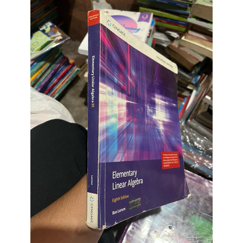 Elementary Linear Algebra 8th edition by Ron Larson | Shopee Philippines