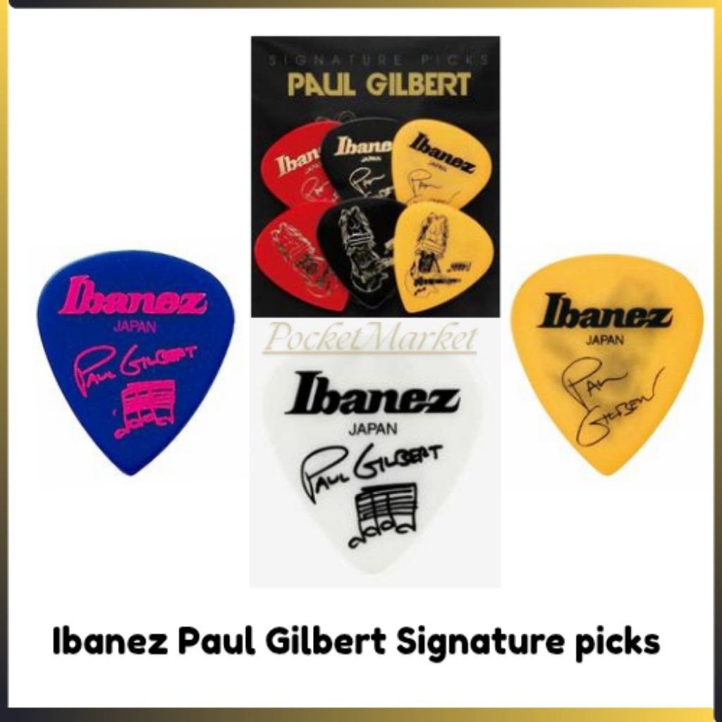 Ibanez Paul Gilbert Signature picks ( per pc ) Guitar Pick | Shopee ...