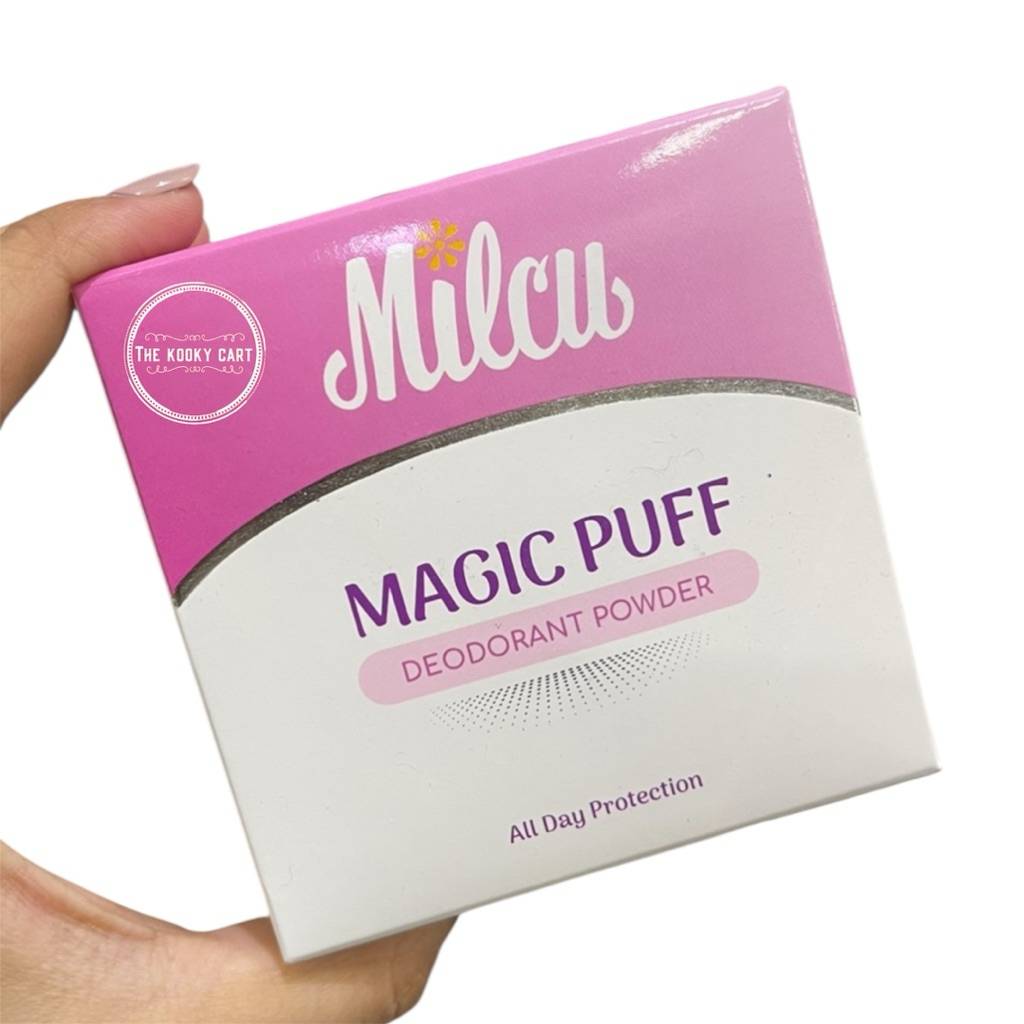 Milcu Magic Puff Deodorant Powder All Day Underarm Protection | Shopee ...