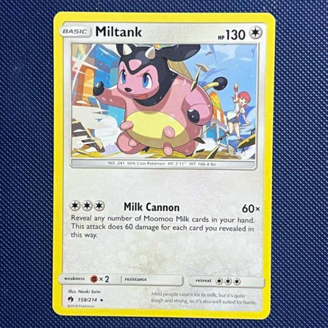 Miltank - 158/214 - Lost Thunder - Pokemon TCG | Shopee Philippines
