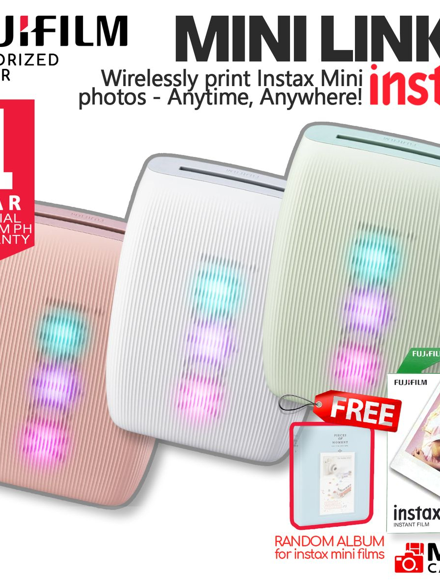 100% ORIGINAL] FUJIFILM Instax Mini Link 3 Instant Wireless Printer ...